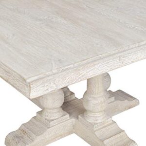 Kosas Home Beverly Dining Tables, Antique White Finish