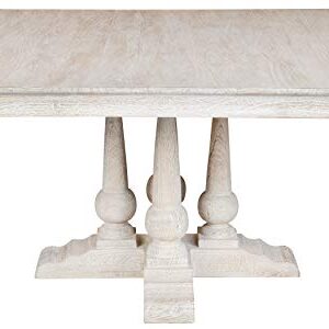 Kosas Home Beverly Dining Tables, Antique White Finish