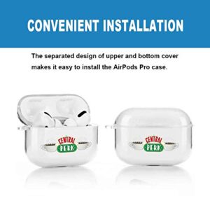 Central Park Airpods Pro Clear Case,Friends Tv Show Merchandise,AirPods Pro Case Protective Cover Skin - Clear Premium Hard Shell Accessories Compatible with Apple AirPods Pro Case