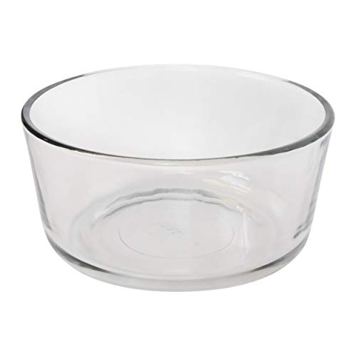 Pyrex Simply Store 7201 4-Cup Round Clear Glass Food Storage Bowls - 4 Pack Made in the USA