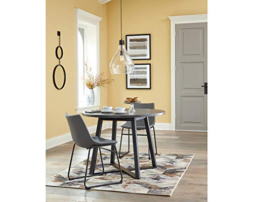 Signature Design by Ashley Centiar Dining Room Table, Gray/Black