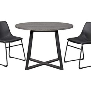 Signature Design by Ashley Centiar Dining Room Table, Gray/Black