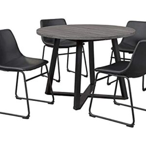 Signature Design by Ashley Centiar Dining Room Table, Gray/Black