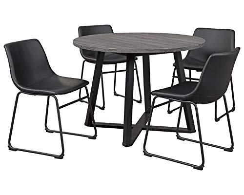 Signature Design by Ashley Centiar Dining Room Table, Gray/Black