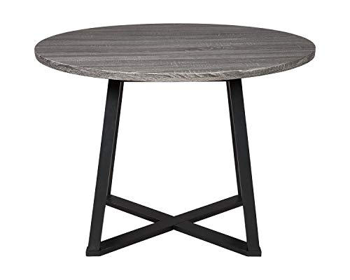 Signature Design by Ashley Centiar Dining Room Table, Gray/Black