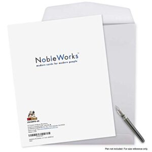 NobleWorks - Cute Group Retirement Card - Adorable Dog Office Humor, Work Retirement Greeting - Pet Coworkers J3636RTG-US