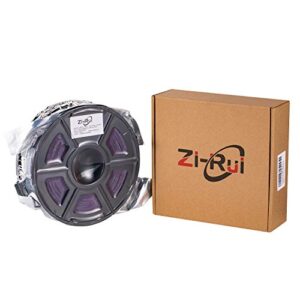 Zi-Rui 3D Printer PETG Filament, Sparkly Glitter Purple, Shining Glow in The Dark Green, 1.75mm, 2.2LBS(1KG)/Spool