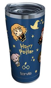 tervis triple walled harry potter - charm icons insulated tumbler cup keeps drinks cold & hot, 20oz, stainless steel