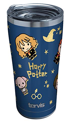 Tervis Triple Walled Harry Potter - Charm Icons Insulated Tumbler Cup Keeps Drinks Cold & Hot, 20oz, Stainless Steel