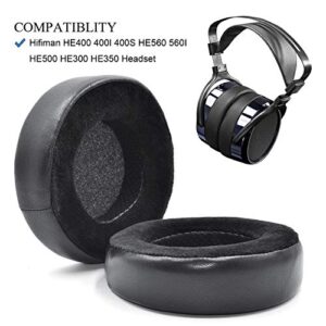 SUNDARA Ear Pads Replacement defean Earpad Sheepskin Leatherette Velvet and Soft Foam Compatible with Hifiman SUNDARA HE400 400I 400S HE560 560I HE500 300 350 HE3 5 6 Headphones (Sheepskin Velour)