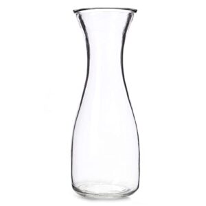 16.9 oz. (500 ml) Glass Carafe Beverage Bottles, 4-pack - Water Pitchers, Wine Decanters, Mixed Drinks, Mimosas, Centerpieces, Arts & Crafts - Restaurant, Catering, Party, & Home Kitchen Supplies