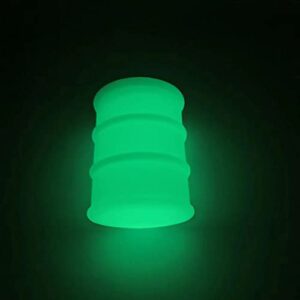 vitakiwi 2PCS 500ml Large Barrel Silicone Wax Concentrate Containers Non-stick Glow In The Dark Jars (I)