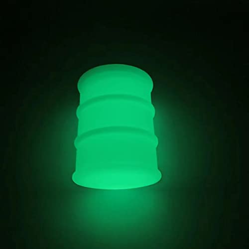 vitakiwi 2PCS 500ml Large Barrel Silicone Wax Concentrate Containers Non-stick Glow In The Dark Jars (I)