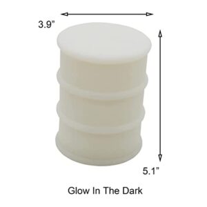 vitakiwi 2PCS 500ml Large Barrel Silicone Wax Concentrate Containers Non-stick Glow In The Dark Jars (I)