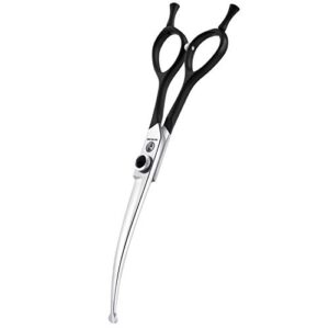 downward curved dog grooming scissors dog scissors shears for grooming face and paws safety round tips dog grooming shears trimming cutting scissors for dog cat pet grooming 6.5 inch univinlions