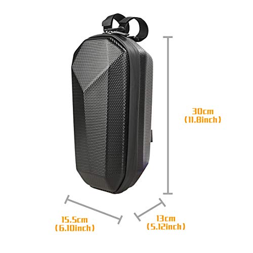 4L Bag Scooter Storage Bag, e-bike Bike Handlebar Bag, Front Hanging Bag for Xiaomi Mijia M365/M365 Pro/Segway ES1/ES2/ES3/Ninebot, for Carrying Charger Tools Repair Large Capacity EVA Hard Shell