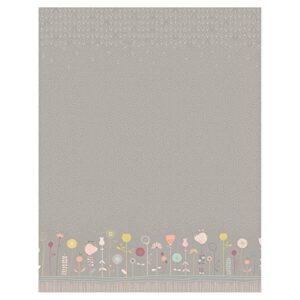 art gallery fabrics art gallery littlest magical prairie moon panel fabric, grey