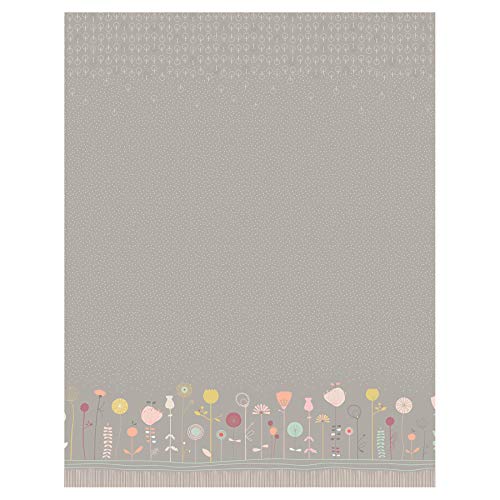 Art Gallery Fabrics Art Gallery Littlest Magical Prairie Moon Panel Fabric, Grey