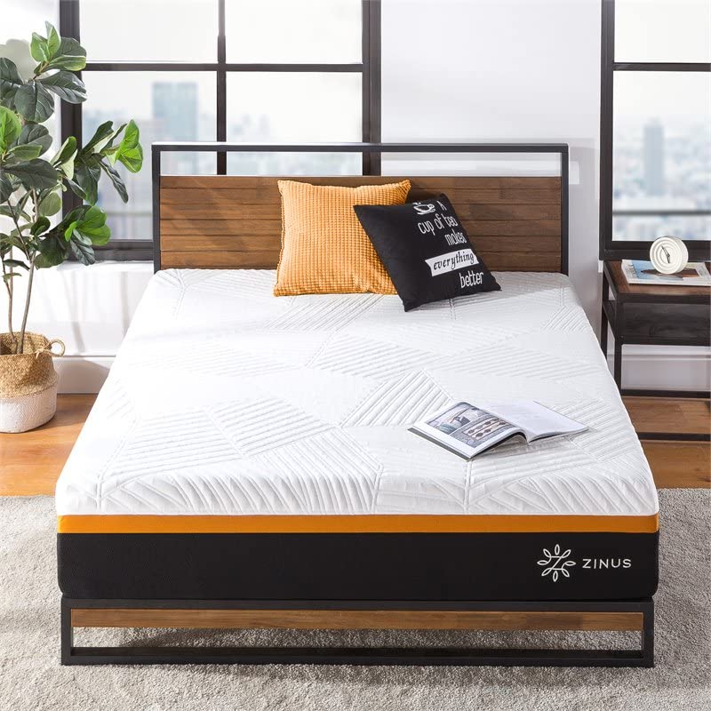 ZINUS 10 Inch Cooling Copper ADAPTIVE Pocket Spring Hybrid Mattress / Moisture Wicking Cover / Cooling Foam / Pocket Innersprings for Motion Isolation / Mattress-in-a-Box, Queen