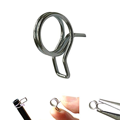 heeqinn 1/4" Irrigation Hose Clamp, Firm and Leak-Proof, Easy to Install, Solution for Leaking of Drip Irrigation Kit Connector, Irrigation Fit, Irrigation part, 100pcs