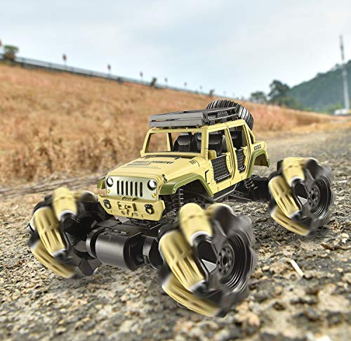 LOOZIX 1:16 Alloy Gesture Sensing Remote Control Car, Hand Controlled RC Car 360° Rotating 4WD 2.4Ghz RC Monster Trucks Stunt Vehicle Rechargeable Batteries for Kids