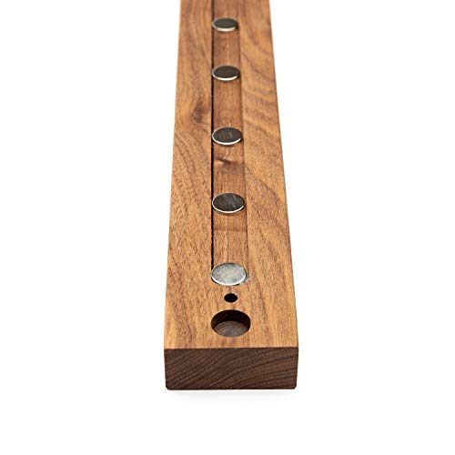 wooDsom Fridge Mount, Magnetic Knife Holder (Walnut, 12 inches)