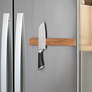 wooDsom Fridge Mount, Magnetic Knife Holder (Walnut, 12 inches)