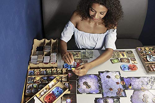 TowerRex Storage Organizer for Gloomhaven with Forgotten Circles Expansion Storage for Gloomhaven Organizer Kit Token Box Card Insert