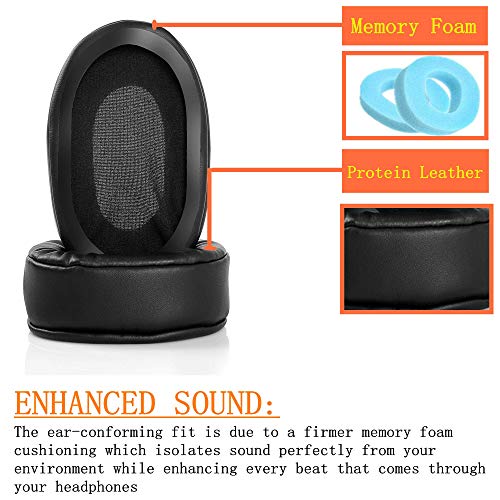 Replacement Ear Pads Cushions Compatible with Sony MDR-ZX750BN MDR-ZX750AP Headset Headphones Earmuffs