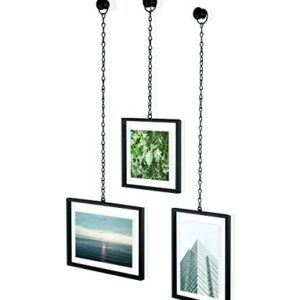 Umbra 311335-040 Fotochain 4x4 and 4x6 Picture Frame and Wall Decor Set for Photos, Black