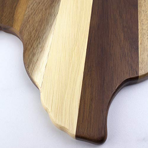 Totally Bamboo Rock & Branch Series Shiplap Texas State Shaped Wood Serving and Cutting Board | Great for Wall Art