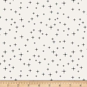 art gallery fabrics art gallery raise the volume twinkling tune fabric, white