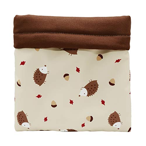 Ymid Select Handmade Cute Sleeping Bag Pouch Hideout Cave for Hedgehog Guinea Pig Hamster Rat Ferret Hamster Squirrel and Other Small Animal Beds (Beige)