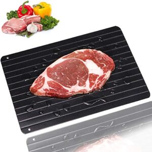 defrosting tray quick meat chicken fish thaw plate miracle natural thawing board safe heating fast thawing frozen kitchen gifts for mom friends foods keep original food flavor