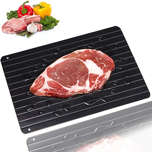 Defrosting Tray Quick Meat Chicken Fish Thaw Plate Miracle Natural Thawing Board Safe Heating Fast Thawing Frozen Kitchen Gifts for Mom Friends Foods Keep Original Food Flavor