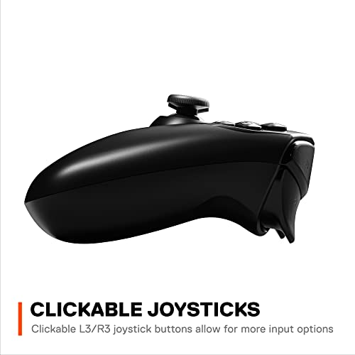 SteelSeries Nimbus+ Bluetooth Mobile Gaming Controller with iPhone Mount + Up to 4 Free Months of Apple Arcade, 50+ Hour Battery Life, Apple Licensed, Made for iOS, iPadOS, tvOS, Black