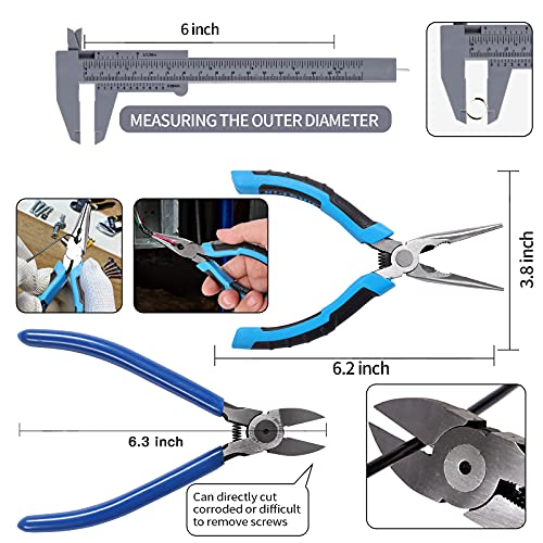 HIJIRH 165 Pcs Pro Grade 3D Printing Tool Kits 3D Printer Tool Kits,Diverse 3D Print Cleaning Kit & Electric Polishing Machine,Including Tool Box,for Remove/Trim and Finish 3D Print (Multi-Purpose)