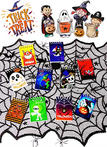 60PCS Halloween Notepads Party Favors for Kids - Spiral Notebooks Hallowmas Trick or Treat Goodie Bag Stuffers Filler Gifts Supplies Decorations, 10 Styles