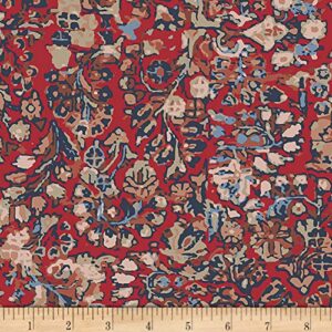 art gallery fabrics art gallery heritage treasured kermes in rayon, red