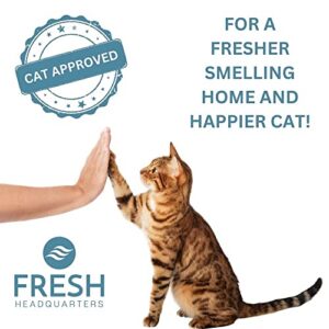 FRESH HEADQUARTERS Activated Carbon Filter Replacements Compatible with Good Pet Stuff Hidden Cat Litter Planter – Active Charcoal Filters Eliminate up to 99% of Cat Box Smells (4 Pack)