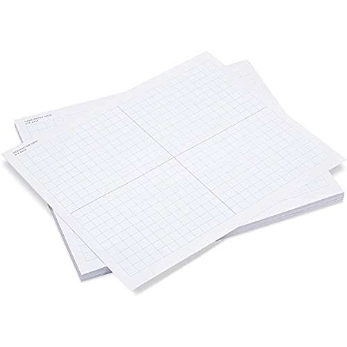 Single Sided X-Y Axis Mat, Teaching Supplies (9 x 11 in, 100 Sheets)