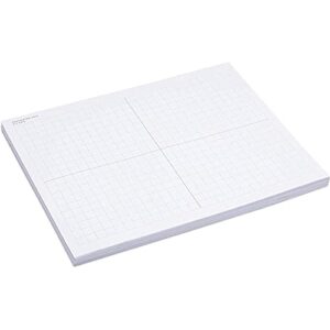 Single Sided X-Y Axis Mat, Teaching Supplies (9 x 11 in, 100 Sheets)