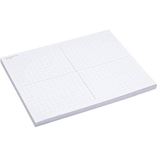 Single Sided X-Y Axis Mat, Teaching Supplies (9 x 11 in, 100 Sheets)