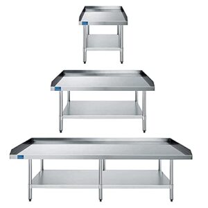 amgood stainless steel equipment stand | height: 24" | commercial heavy duty grill table | customize your size + add casters