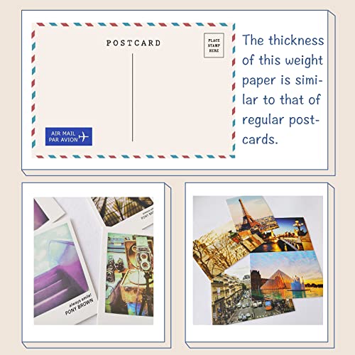 Thick Photo Paper Glossy Double Sided 100 Sheets 8.5x11 Heavyweight 69lb 260gsm Inkjet Both Sides Printable 11.8mil A4 Letter size Flyer Bulk Pack 8.5 x 11 Card paper postcard postal Uinkit