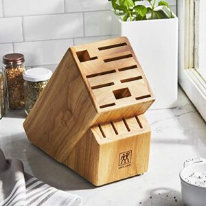 zwilling twin knife block, 14-slot, natural