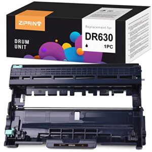 ziprint compatible drum unit replacement for brother dr630 dr-630 drum unit for hl-l2380dw mfc-l2700dw mfc-l2707dw mfc-l2685dw hl-l2305w dcp-l2520dw printer (1 black)