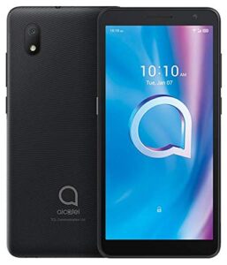 alcatel 1b (2020) 4g lte gsm unlocked 5.5 inch 8mp flash 5002a quad core factory unlocked android 10 go worldwide - no cdma - desbloqueado (black, 16gb)