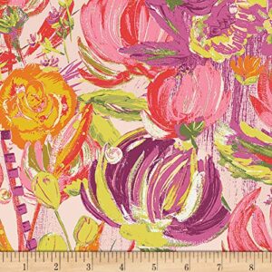 art gallery fabrics art gallery sage painted desert morning fabric, pink