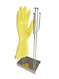 kitchen glove holder wall mount mitten dryer reusable bag dish towel drying organizer stainless steel washing rack sink hanger stand(improvement)